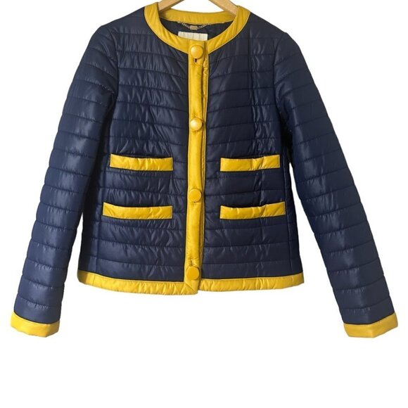 kate spade | Jackets & Coats | Sample Kate Spade Blue Yellow ...